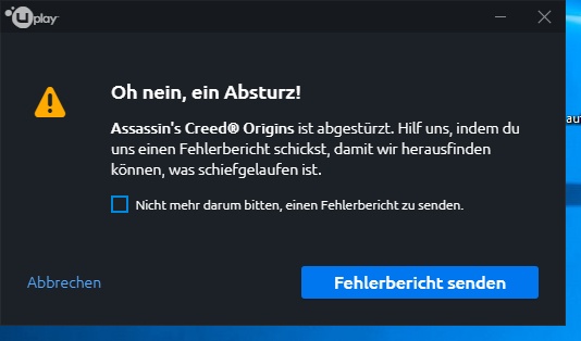 Assassin's Creed Origins: Oh nein, ein Absturz! | p4web.de
